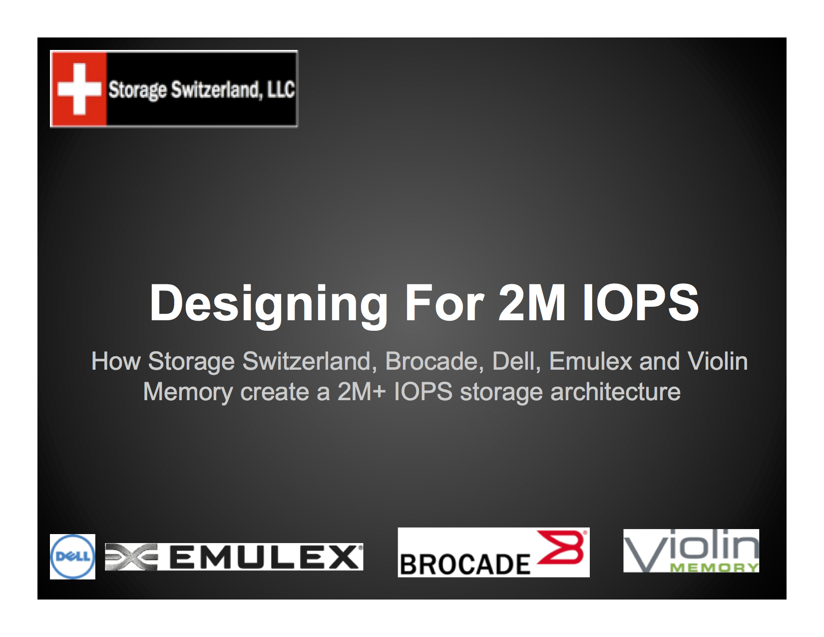 2 Million IOPS – It Takes A Flash Village | StorageSwiss.com - The Home ...