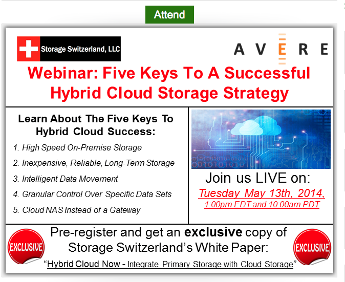 Hybrid Cloud Storage vs. The Enterprise | StorageSwiss.com - The Home ...