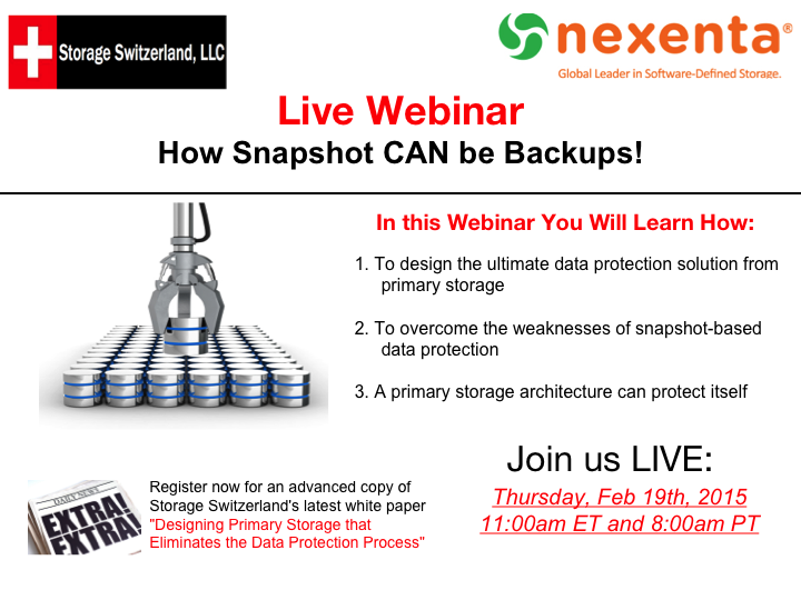 What’s wrong with using Snapshots for Data Protection? | StorageSwiss.com - The Home of Storage ...