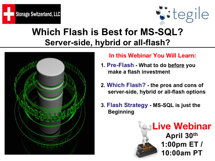 What’s your MS-SQL Flash Strategy? | StorageSwiss.com - The Home of ...