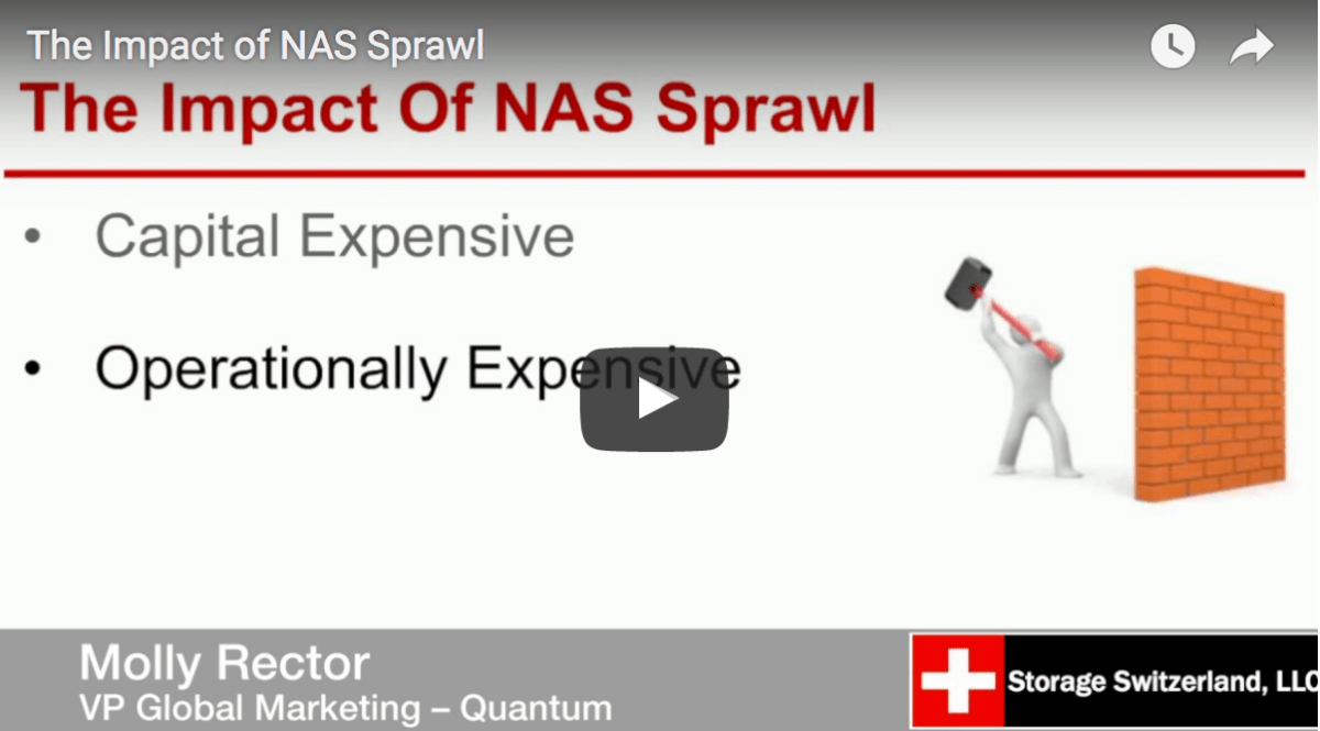 StorageShort: The Impact of NAS Sprawl | StorageSwiss.com - The Home of ...
